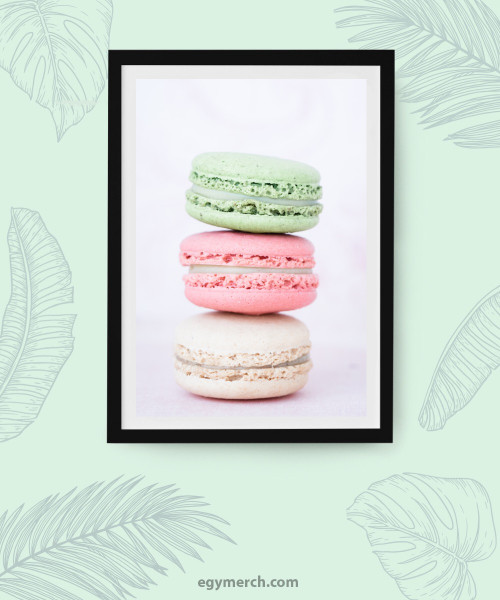 Sweet Macarons kitchen poster | EgyMerch