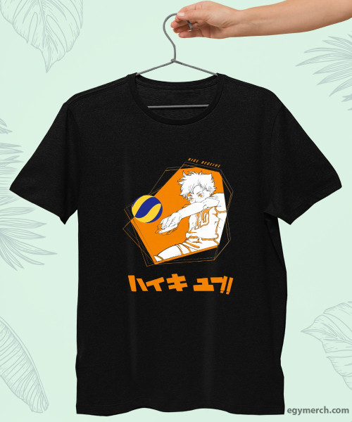 Hinata Shoyo nice receive anime Haikyuu | EgyMerch