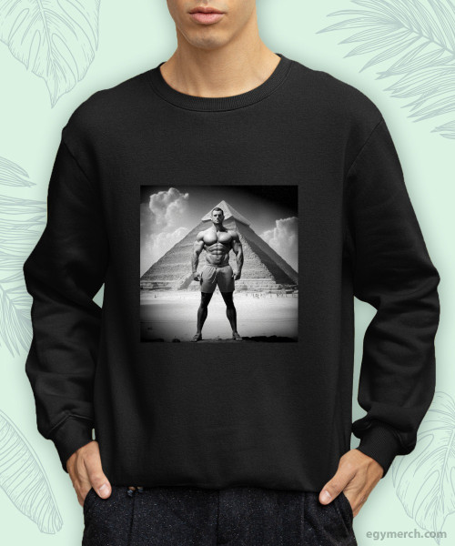 A strong man standing in front of the py | EgyMerch
