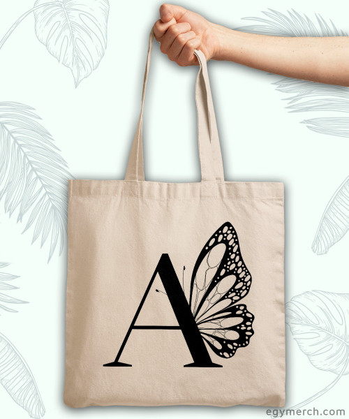 letter A with butterfly | EgyMerch